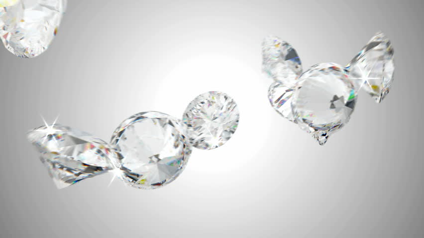 large diamonds flow slow motion Stock Footage Video (100% Royalty-free ...