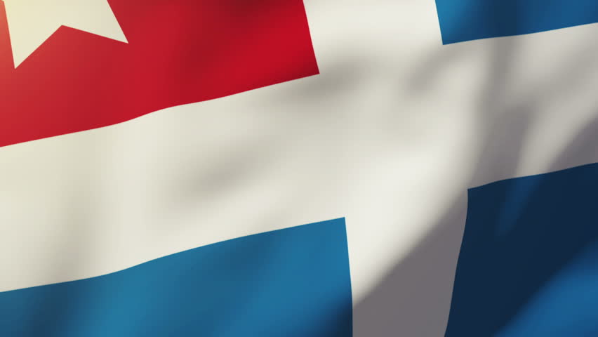 cretan state flag waving wind looping Stock Footage Video (100% Royalty ...