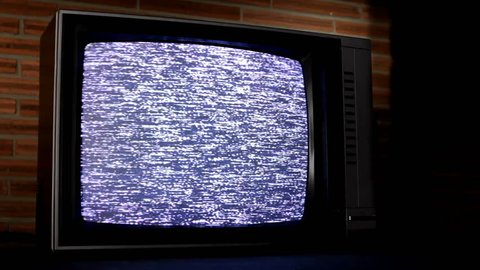 Tv Screen Flickering Static Stock Footage Video (100% Royalty-free ...