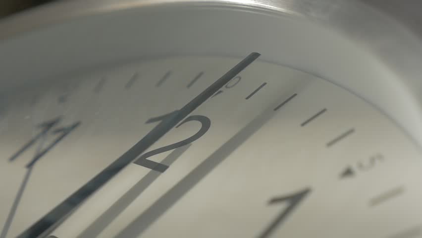 slow motion time passing on analog Stock Footage Video (100% Royalty ...