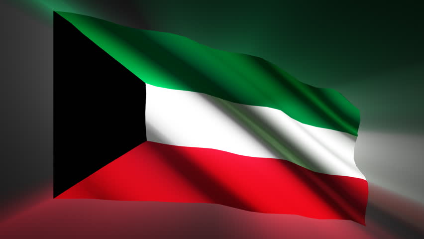 kuwait shining waving flag - hd Stock Footage Video (100% Royalty-free ...