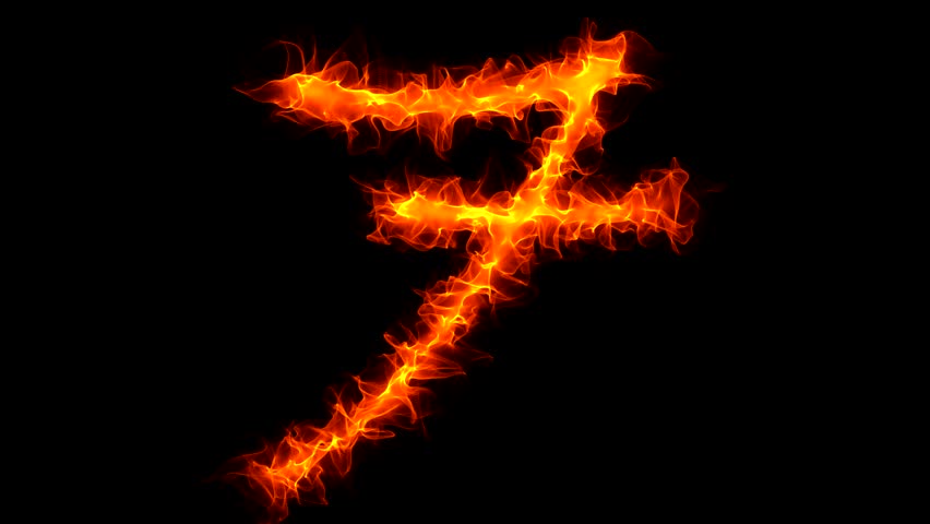 Burning Number 7 Graffiti Stock Footage Video (100% Royalty-free ...