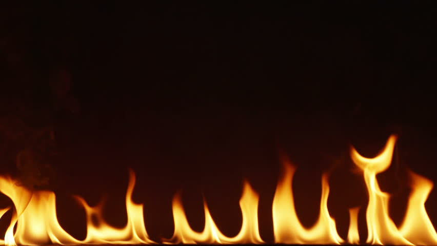 Clean Flames Igniting and Burning. Stock Footage Video (100% Royalty ...