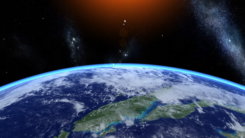 3d Earth Animation 22. Sunrise Stock Footage Video (100% Royalty-free ...