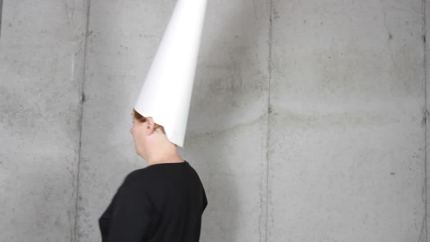 Woman Wearing a Dunce Cap Stock Footage Video (100% Royalty-free ...