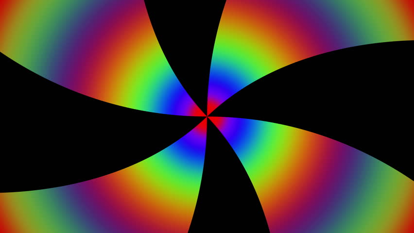 Retro Pattern, Rainbow Colors. Rotating Stock Footage Video (100% ...