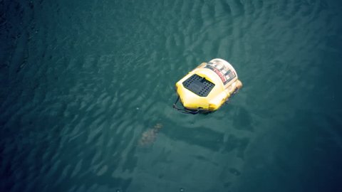 Remote Operated Vehicle Rov Floating Ready Stock Footage Video (100% ...