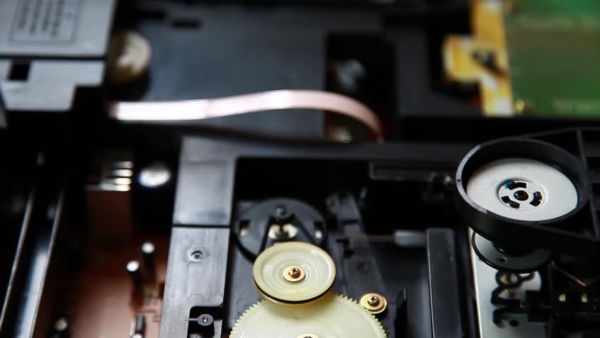 Inside Machinery Cd Player,white Cd Stock Footage Video (100% Royalty ...