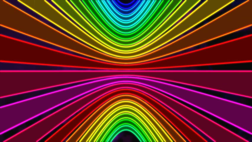 loop vertical rainbow neon strips running Stock Footage Video (100% ...