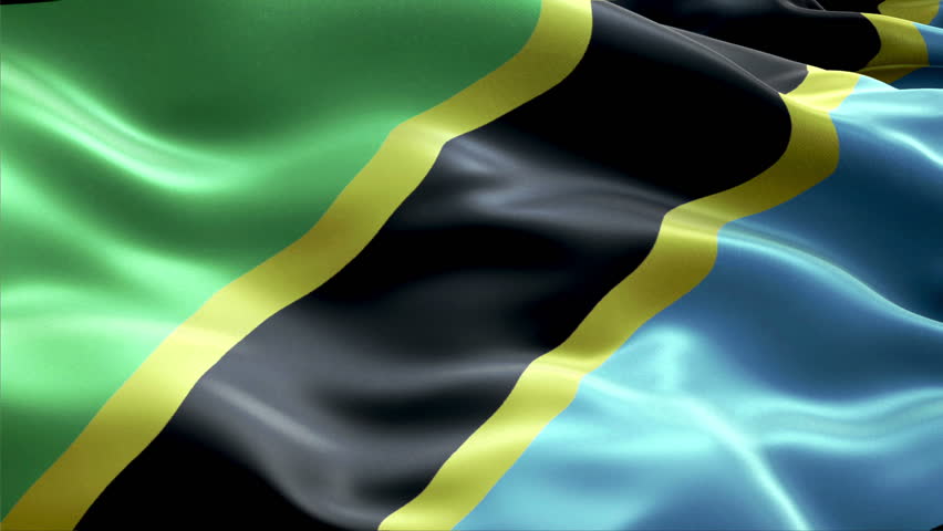 Flag Tanzania. National Flag of Stock Footage Video (100% Royalty-free ...