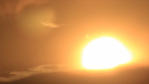 beautiful clear big sun sunrise sunset Stock Footage Video (100% ...