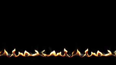 Cartoon Fire Flame Horizontal Seamless Border Stock Vector (Royalty ...