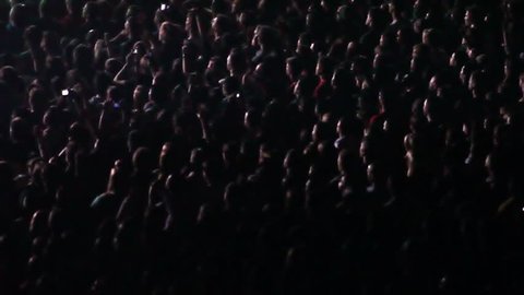 Cheering Crowd Concert Stock Footage Video (100% Royalty-free) 948343 ...