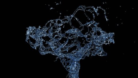 Water Splash 3d Animation Stock Footage Video (100% Royalty-free ...