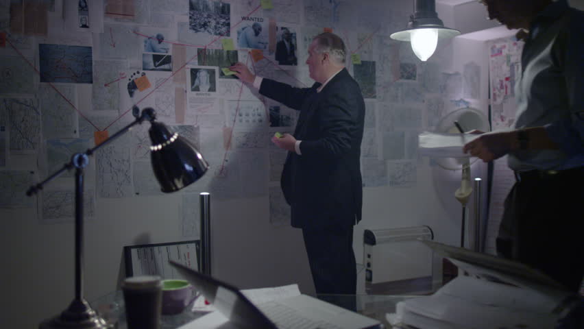 4k Police Detectives Working Together Stock Footage Video (100% Royalty ...