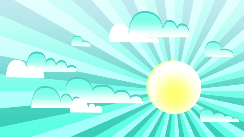 sea clouds sun motion graphics Stock Footage Video (100% Royalty-free ...