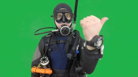 Dive Sign Direction Shows Basic Sign Stock Footage Video (100% Royalty ...