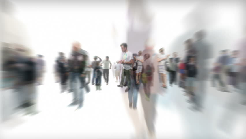 group isolated people moving towards Stock Footage Video (100% Royalty ...