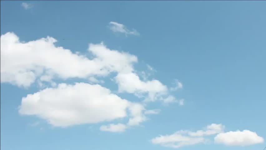 Real Blue Sky Nice White Stock Footage Video (100% Royalty-free ...