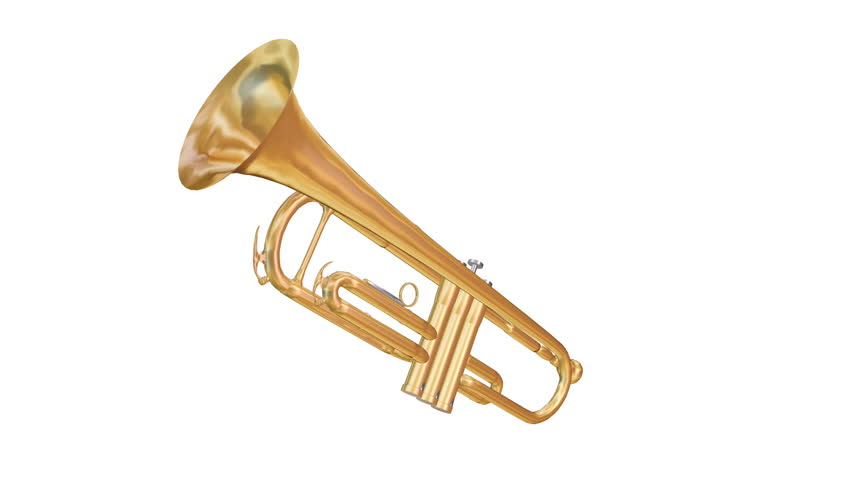 trumpet rotation animation loop Stock Footage Video (100% Royalty-free ...