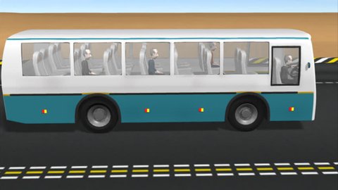 Moving Bus Stock Footage Video (100% Royalty-free) 9631712 | Shutterstock