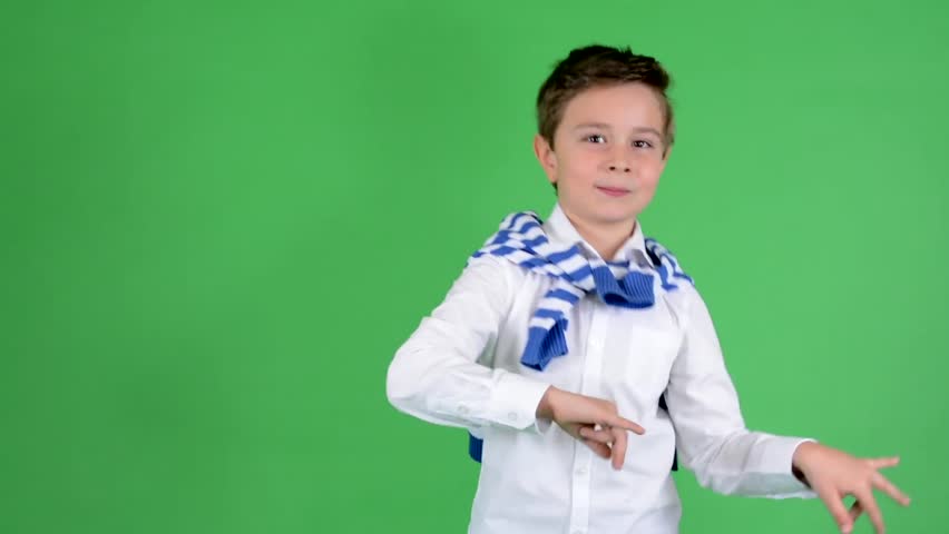young handsome child boy dancing - Stock Footage Video (100% Royalty ...