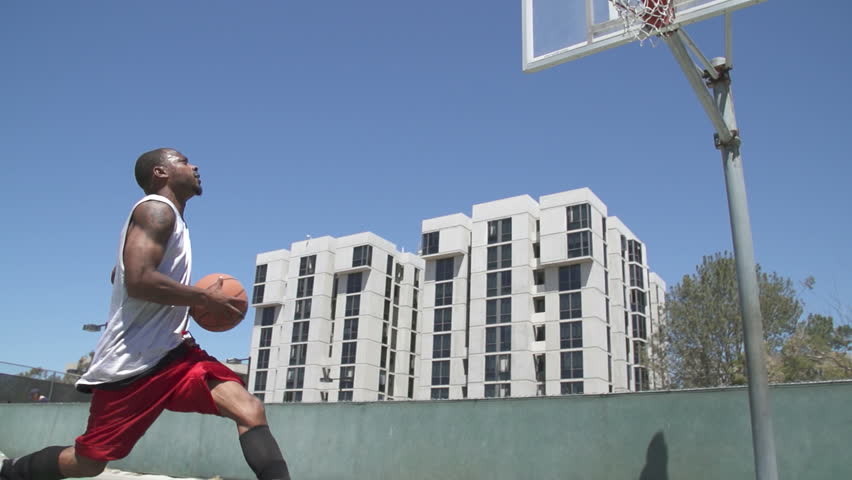 slow motion basketball player missing dunk Stock Footage Video (100% ...