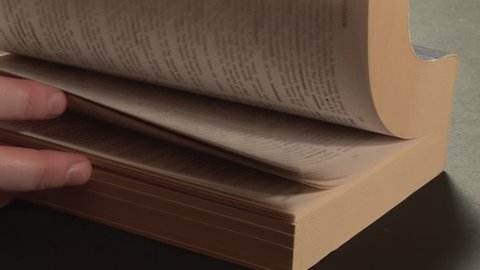 Flipping Through Book Pages Stock Footage Video (100% Royalty-free ...