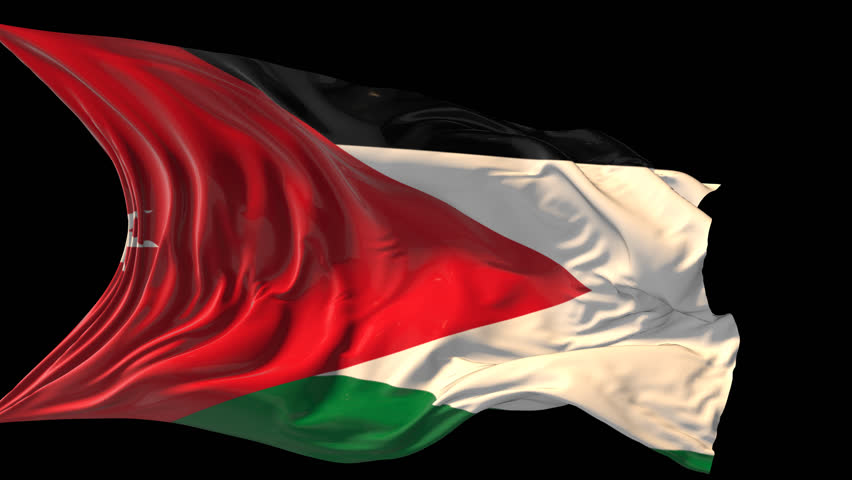 flag jordan beautiful 3d animation revealing Stock Footage Video (100% ...