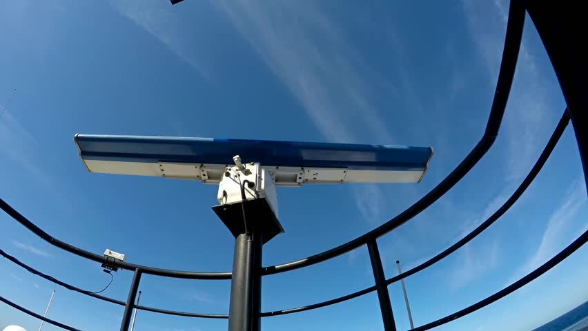 Radar Antennas On a Modern Stock Footage Video (100% Royalty-free ...