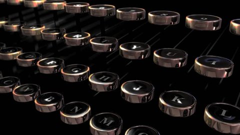 Looping Animation Retro Typewriter Stock Footage Video (100% Royalty ...
