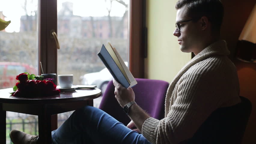 Man Finish Reading Book in Stock Footage Video (100% Royalty-free ...