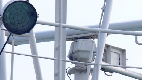 Shipborne Radar Rotates Ship Stock Footage Video (100% Royalty-free ...