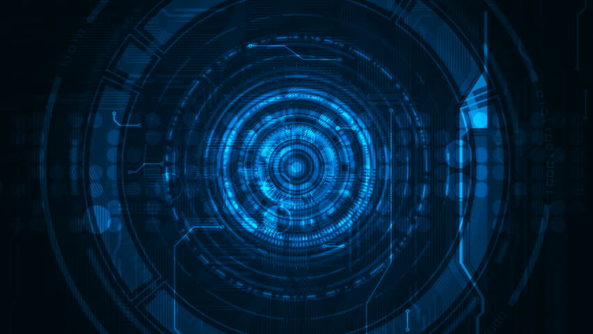 Abstract Modern Technology Theme Looping Stock Footage Video (100% ...
