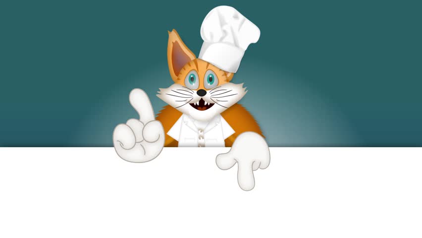 Funny Cartoon Fox Cook Cooking Stock Footage Video (100% Royalty-free ...