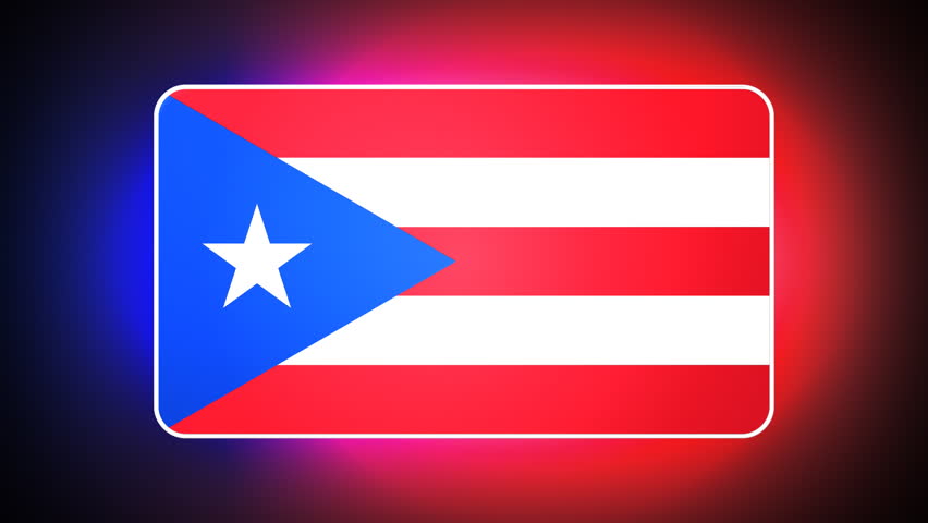 puerto rico 3d flag - hd Stock Footage Video (100% Royalty-free) 969424 ...