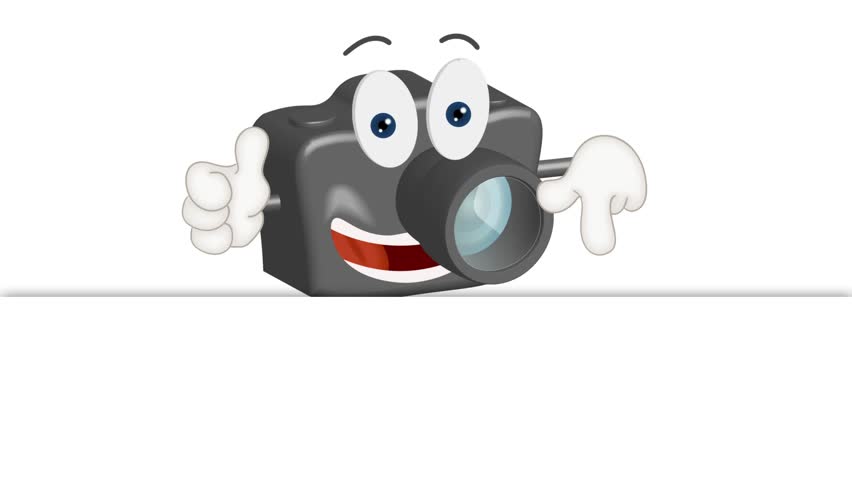 funny camera illustration cartoon comic photo Stock Footage Video (100% ...