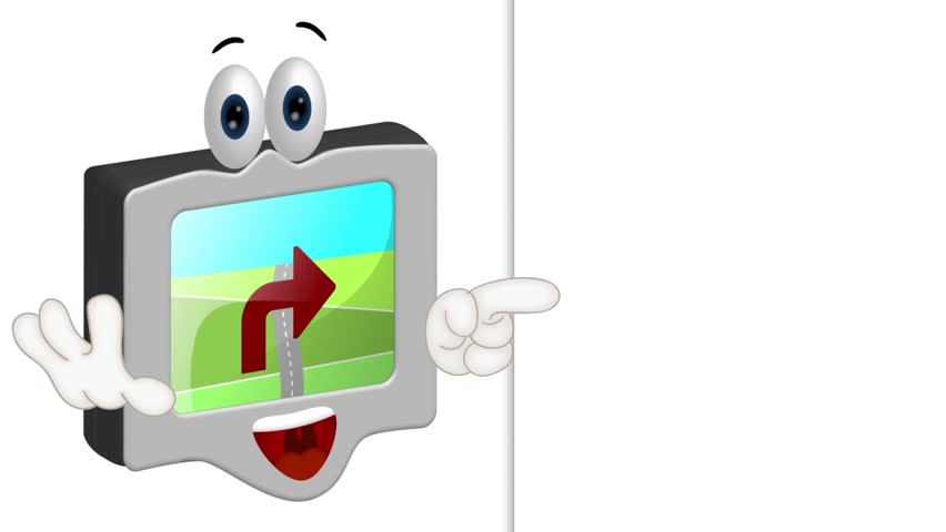 Funny Navigation System Route Car Stock Footage Video (100% Royalty ...