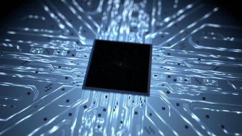 Brain On Chip Intro Dynamic Conceptual Stock Footage Video (100% ...