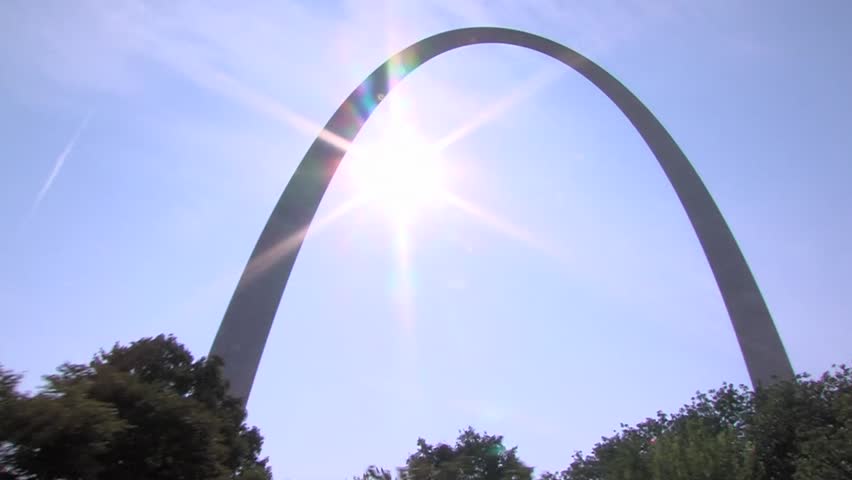 st louis gateway arch sun Stock Footage Video (100% Royalty-free ...