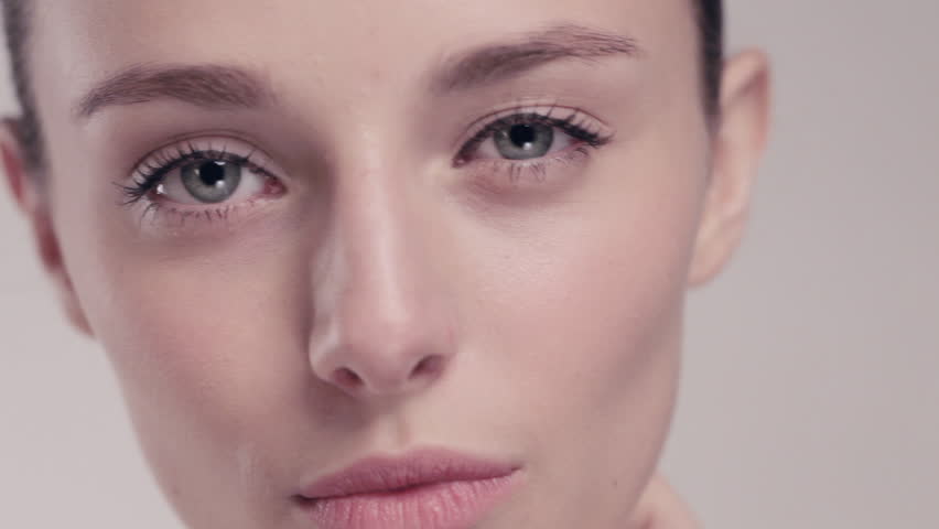 Beautiful Young Model Close up Stock Footage Video (100% Royalty-free ...