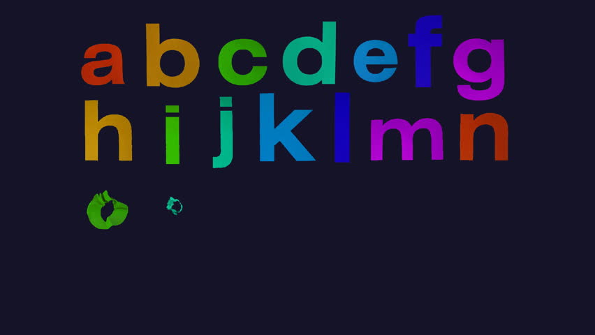 stop motion alphabet letters made cutout Stock Footage Video (100% ...