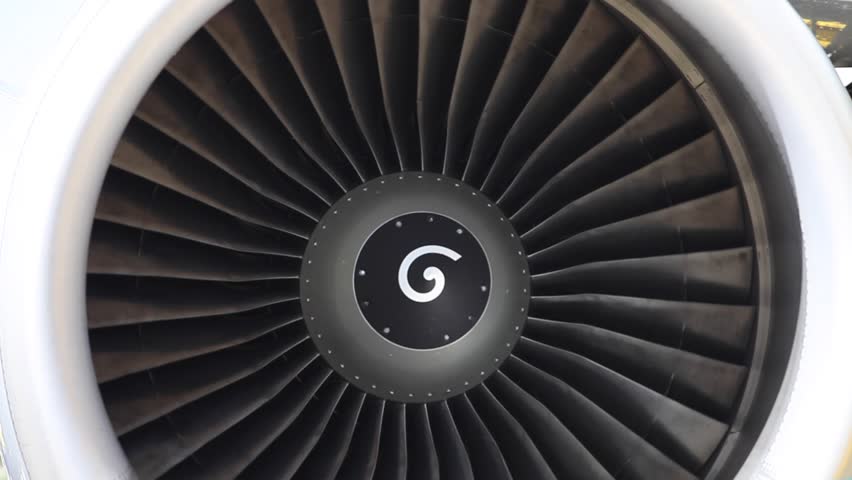 Turbine Engine Front View Stock Footage Video (100% Royalty-free ...