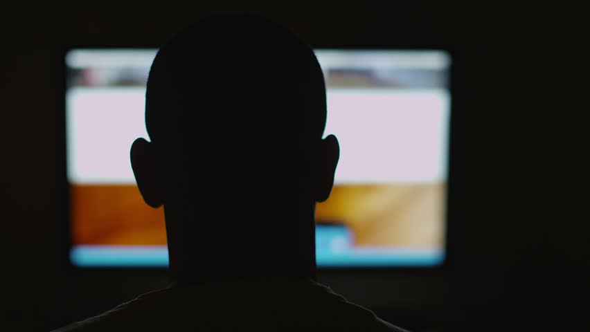 Man Browsing His Computer in Stock Footage Video (100% Royalty-free ...