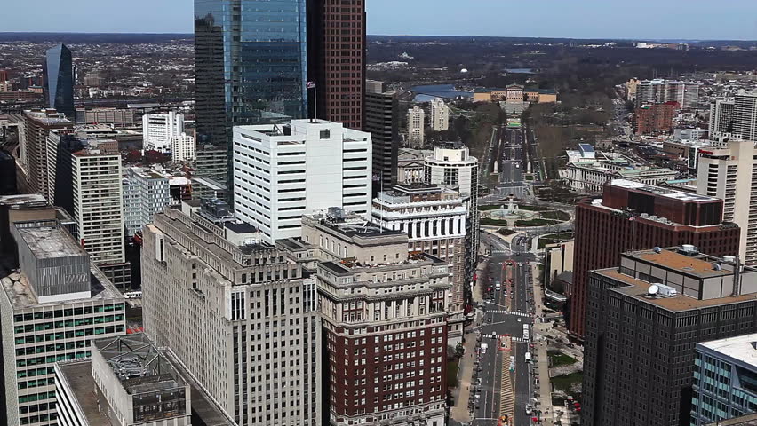 An Aerial View of Philadelphia, Stock Footage Video (100% Royalty-free ...