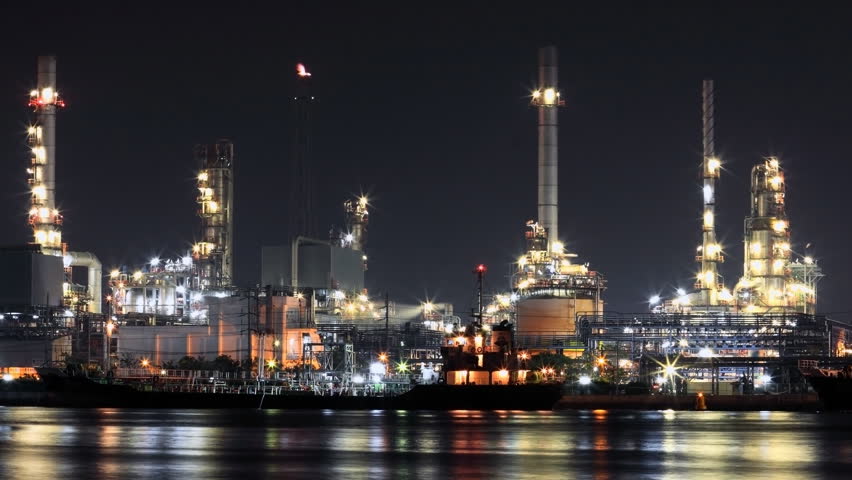 4k time lapse oil refinery industry Stock Footage Video (100% Royalty ...