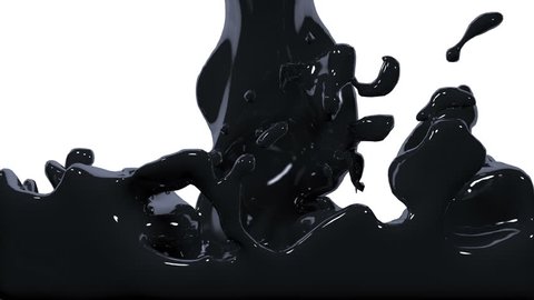 Paint Fills Screen Flowing Liquid Pouring Stock Footage Video (100% ...