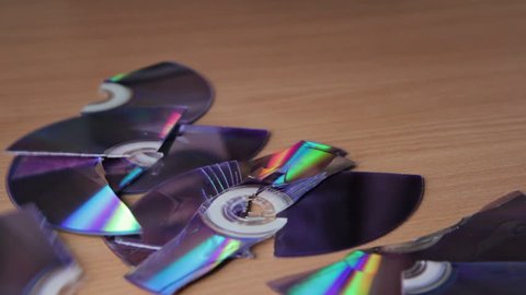 Young Woman Breaking Cd Dvd Hd Stock Footage Video (100% Royalty-free ...