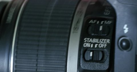 Manualauto Focus Switch Button Set Manual Stock Photo 1370362925 ...