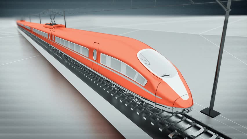 orange high speed passenger train front Stock Footage Video (100% ...